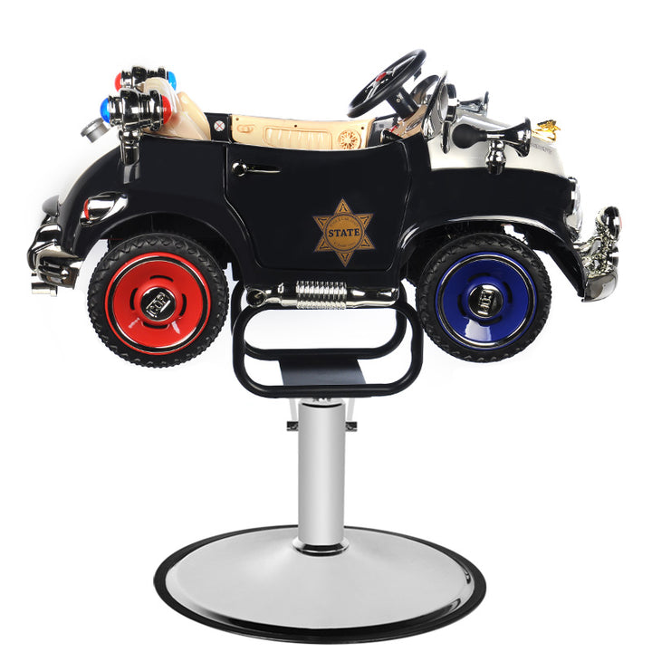 Kinder Barber Chair Police Car Zwart-Wit – Professionele Kinderkappers ...